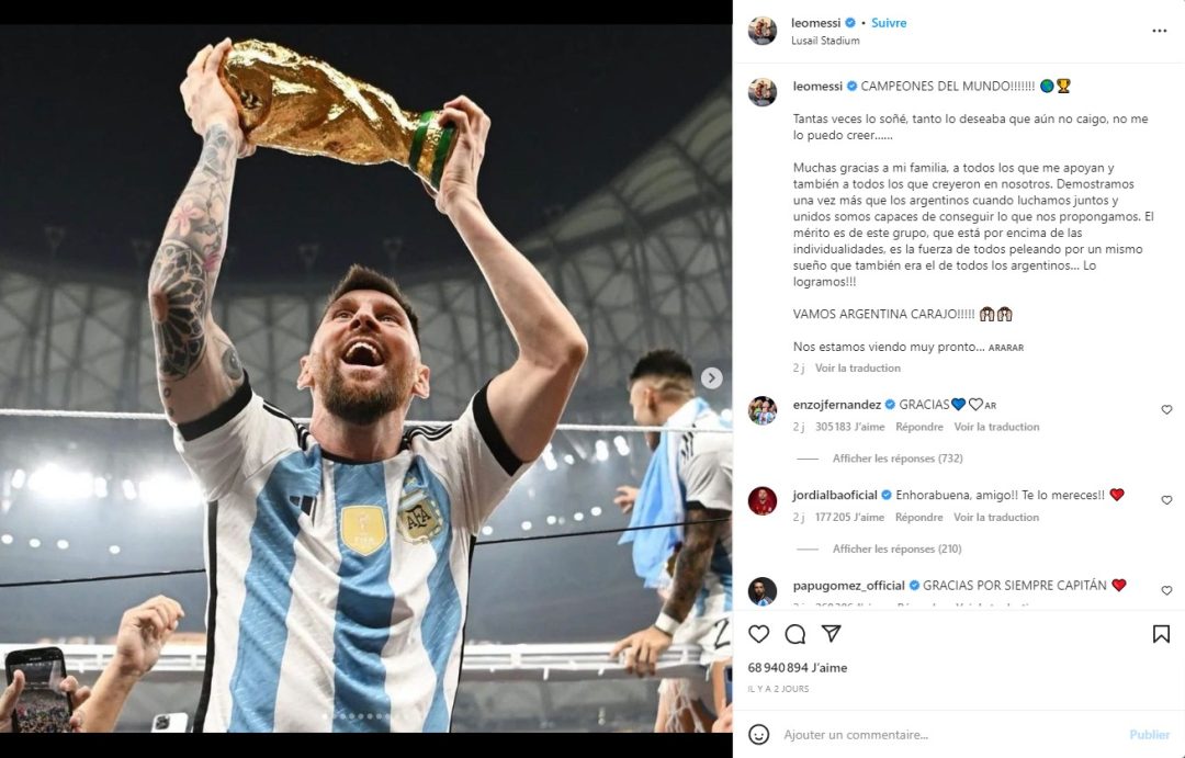 Le Post Instagram Le Plus Liké De Tous Les Temps! (décembre 2025)